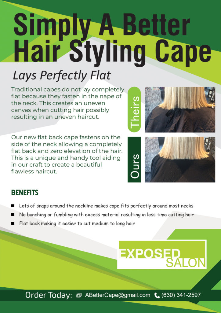 A Better Hair Styling Cape | Exposed Salon